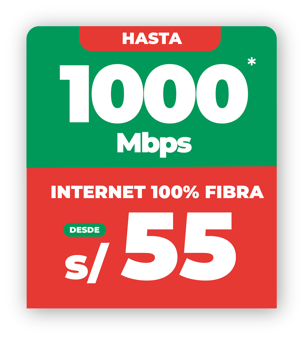 Cable Visión Perú | Internet 100% Fibra + Cable con L1 MAX
